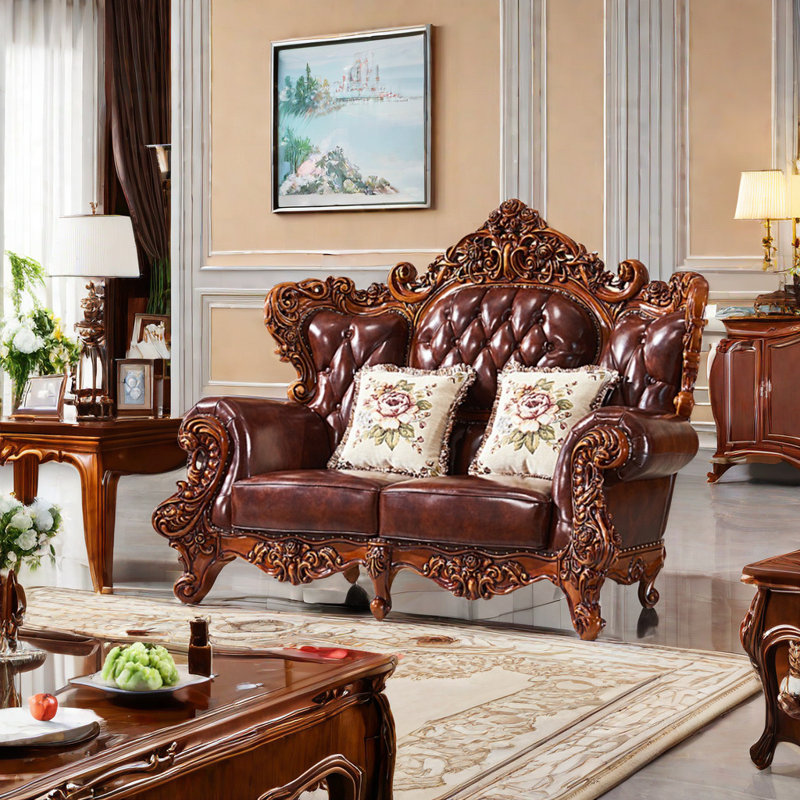 Wooden carved sofa set store